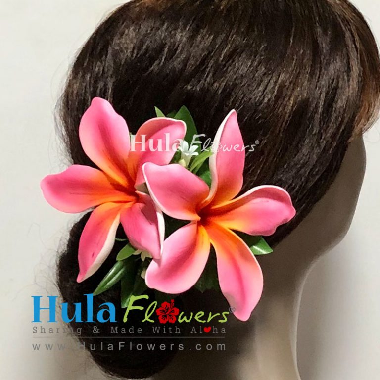Hawaiian Plumeria Hair Clip | HulaFlowers.com