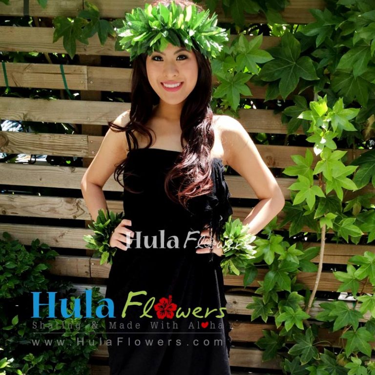Silk Maile Hair Bun | HulaFlowers.com