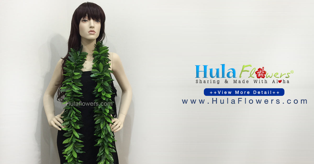Polynesian Silk Maile 72" long Lei | HulaFlowers.com