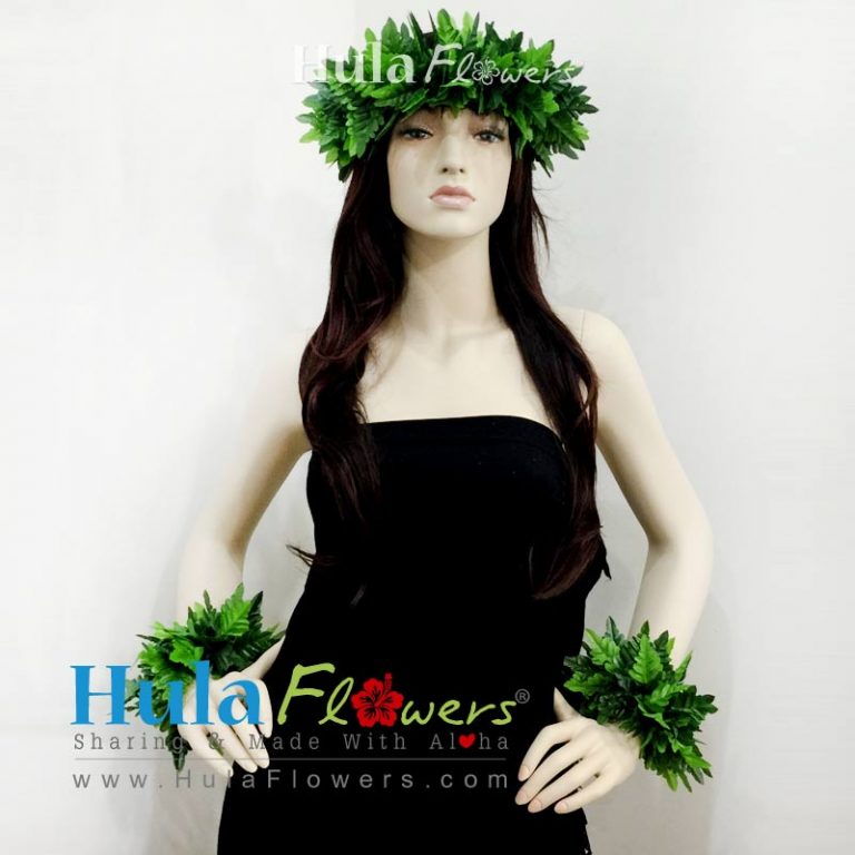 Expandable Silk Maile Haku | HulaFlowers.com