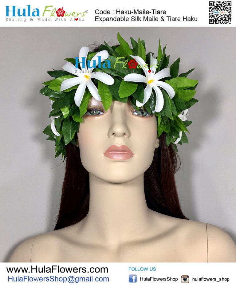 Expandable Silk Maile & Tiare Haku | HulaFlowers.com