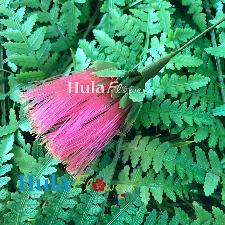 3.5” Nylon Pink Lehua (L) | HulaFlowers.com