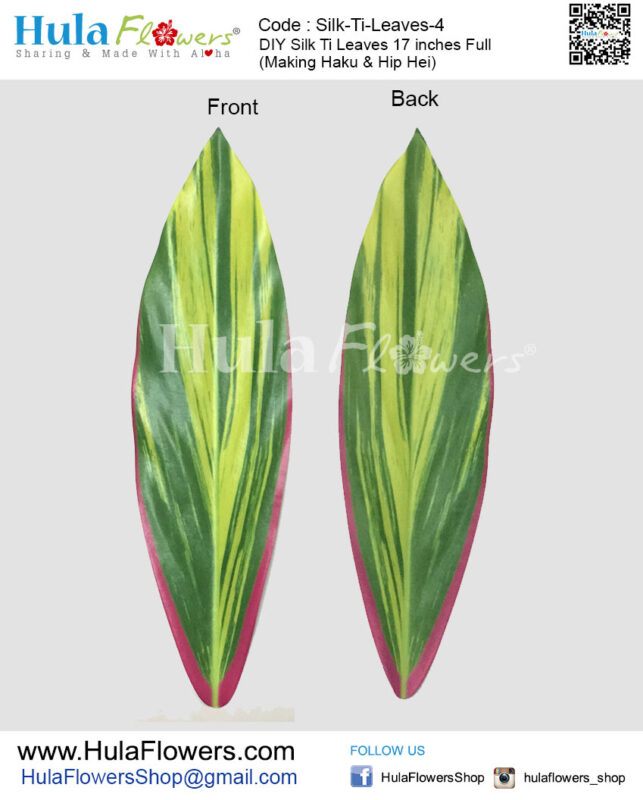DIY Silk Ti Leaves 17 inches Full (Making Haku & Hip Hei) | HulaFlowers.com