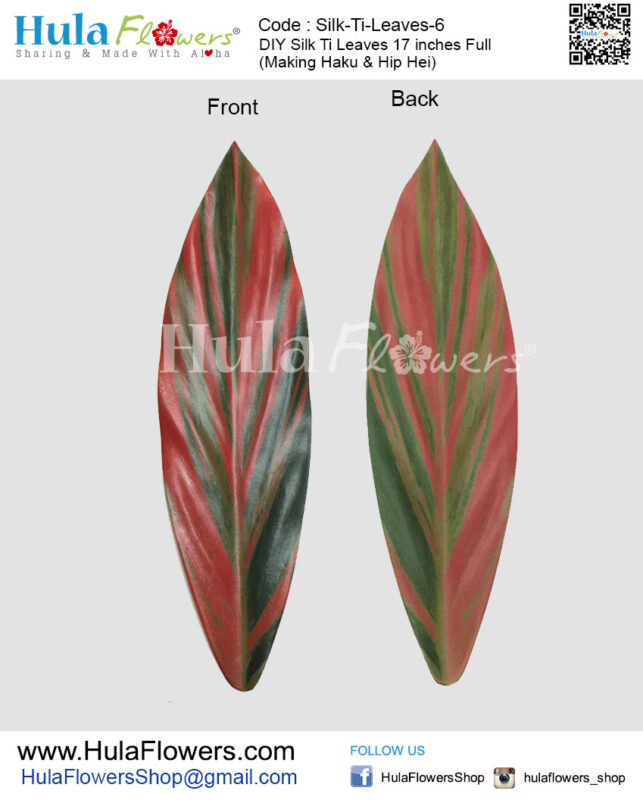 DIY Silk Ti Leaves 17 inches Full (Making Haku & Hip Hei) | HulaFlowers.com